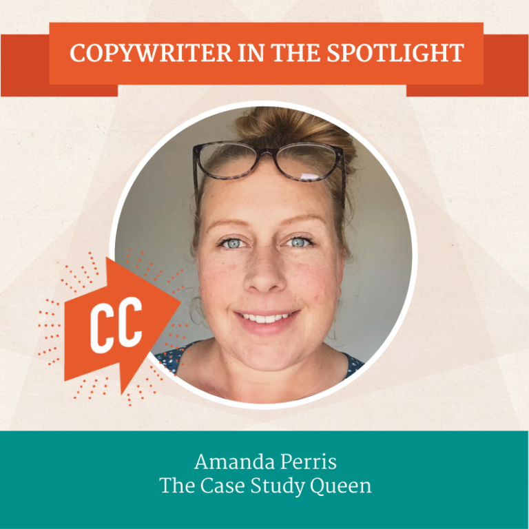 Confident Copywriter in the Spotlight